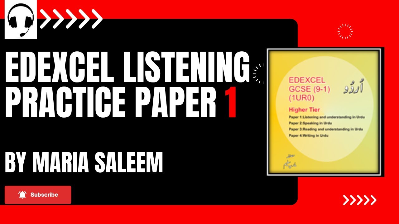 Edexcel Higher Tier Listening Practice Paper 1 by Maria Saleem - YouTube