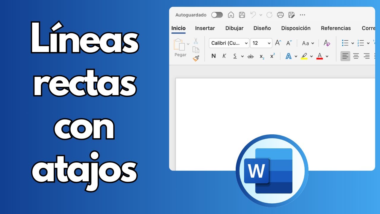 Cómo hacer líneas rectas con atajos en Word - guía completa - YouTube