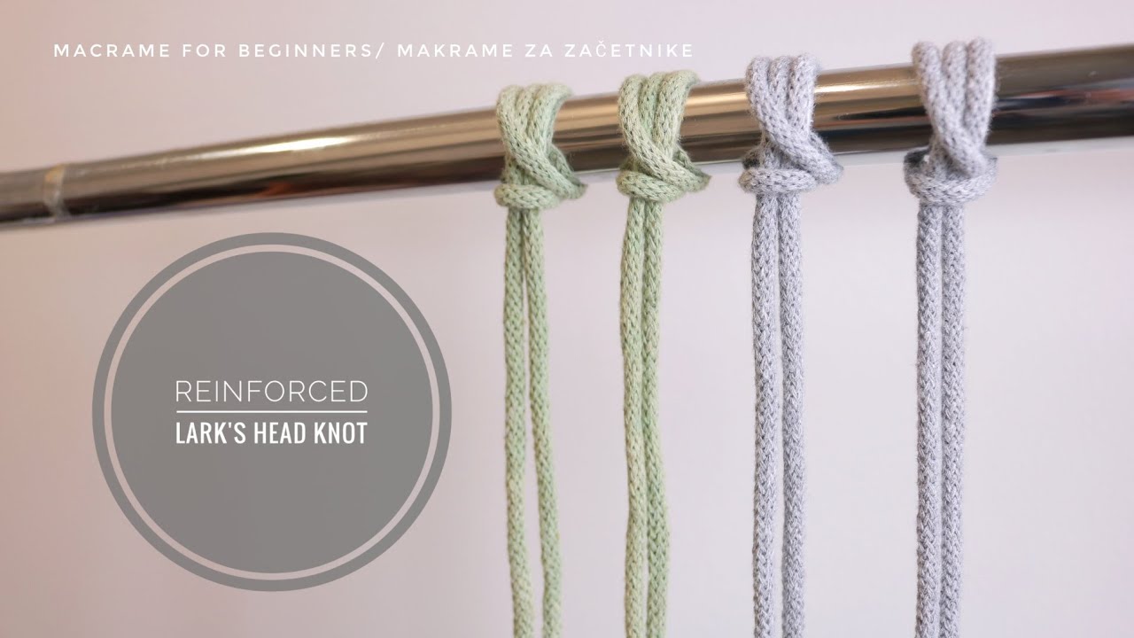 EASY MACRAME KNOT/ LARKS HEAD KNOT ALTERNATIVE MACRAME TUTORIAL - YouTube