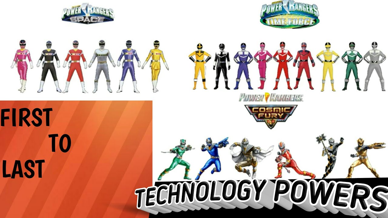 Power Rangers Technology Powers First To Last - YouTube