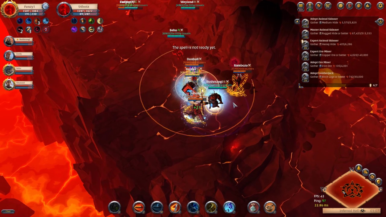 AlbionOnline Hellgate PVP Filthy vs Headhunters - YouTube