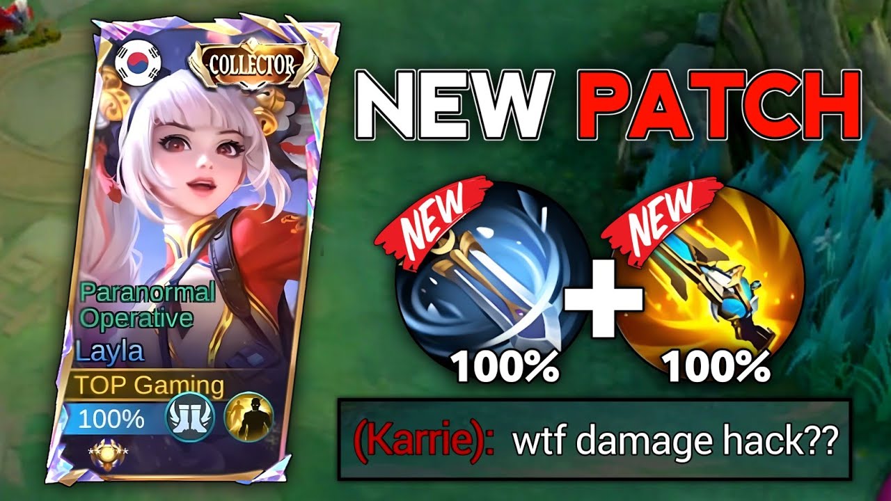 NEW PATCH!! LAYLA CRITICAL HACK BUILD IS 100% BROKEN!!😱 - MLBB - YouTube