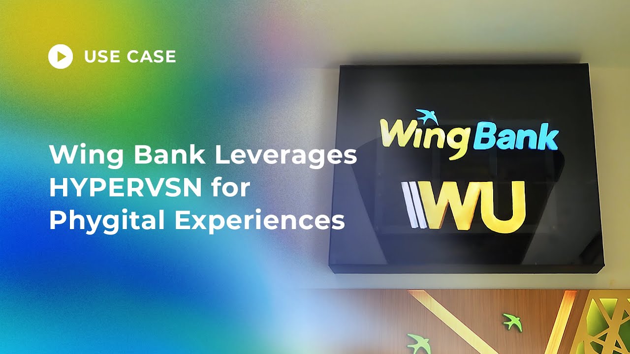 HYPERVSN Holographic Wall for Wing Bank - YouTube