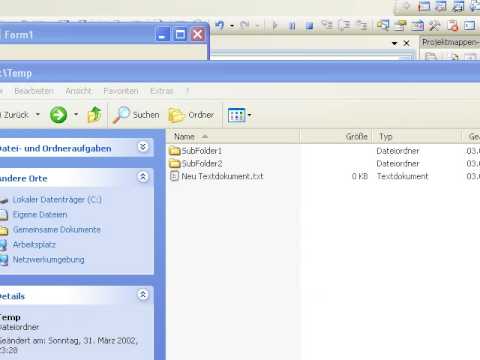VB.NET Tutorial - Verzeichnis überwachen mit FileSystemWatcher - YouTube