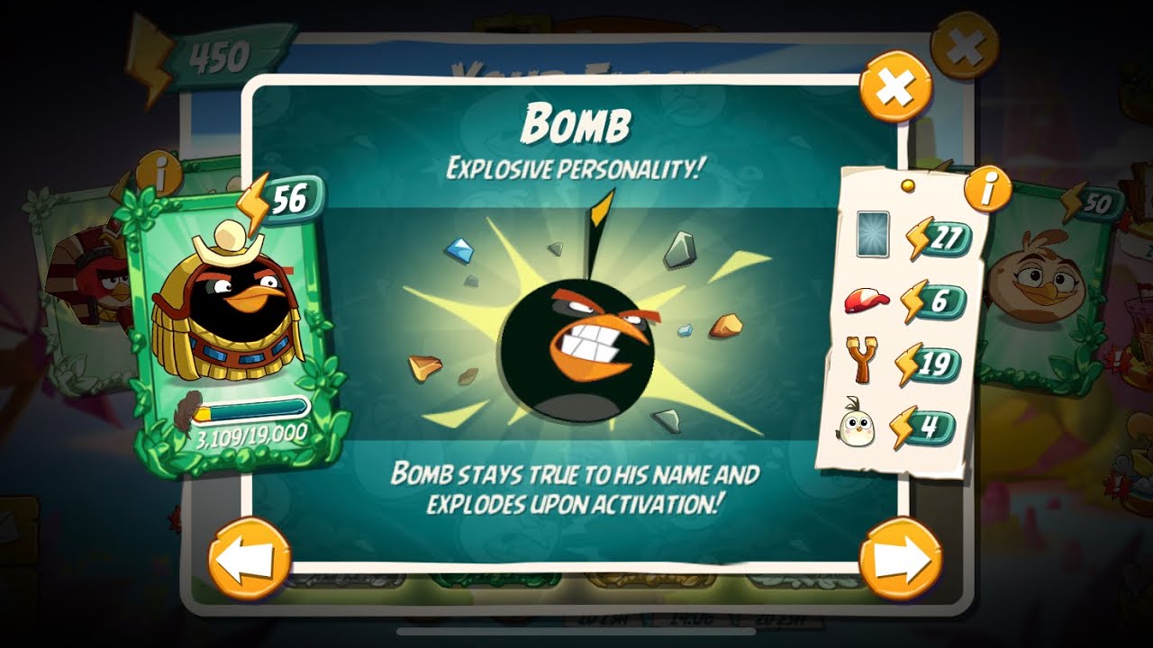 Angry Birds 2- BOMBS BLAST! (NO GEMS NEEDED) Gameplay, Walkthrough. [ 3 ...