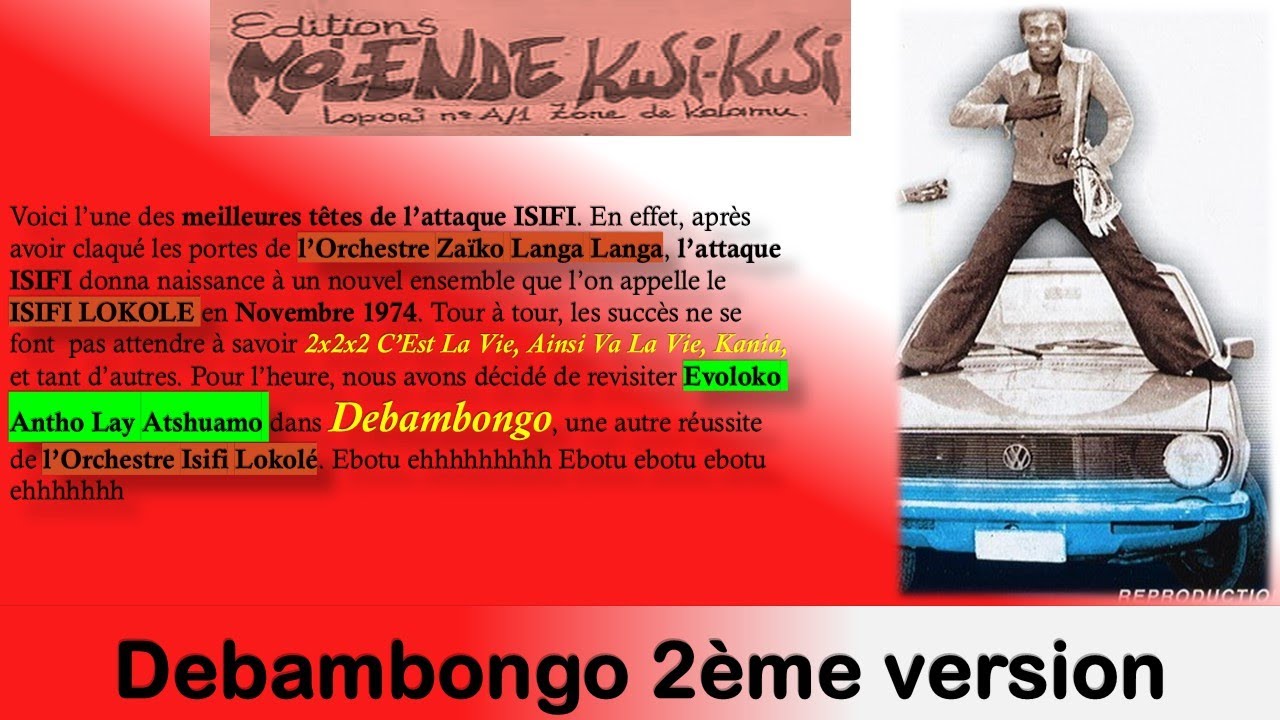 Debambongo dans sa 2ème version Un Petit Bijou Offert Par Evoloko ...