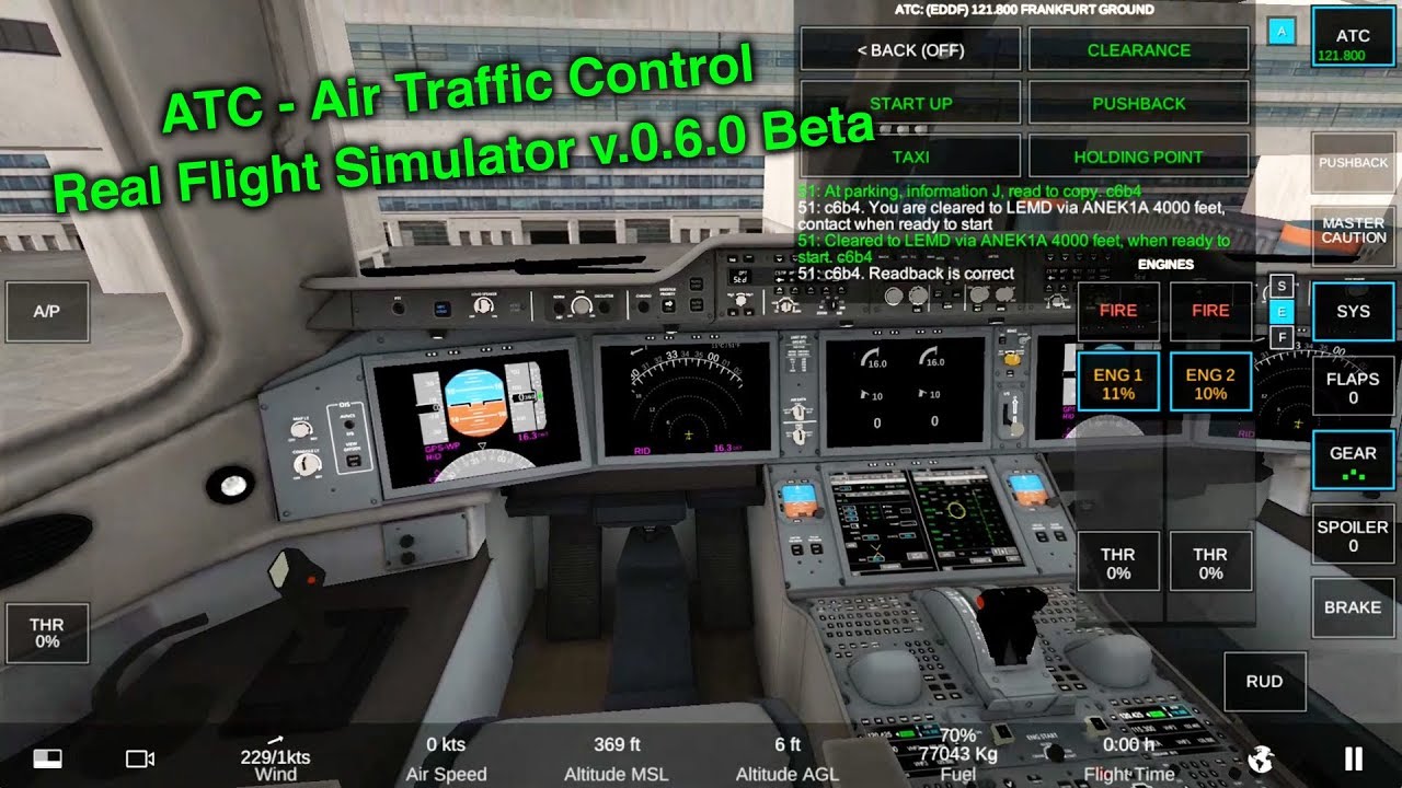 New Update ATC - Real Flight Simulator v.0.6.0 Beta / Frankfurt-Madrid ...