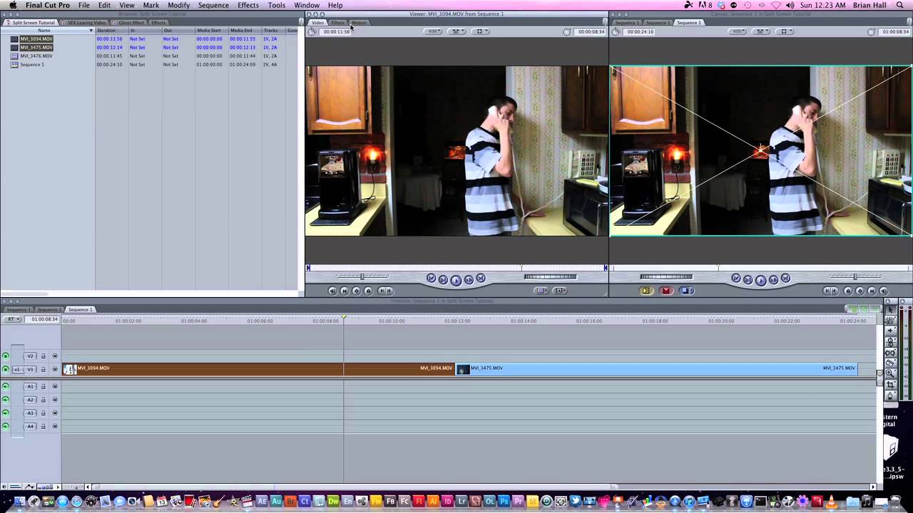 Split Screen in Final Cut - YouTube