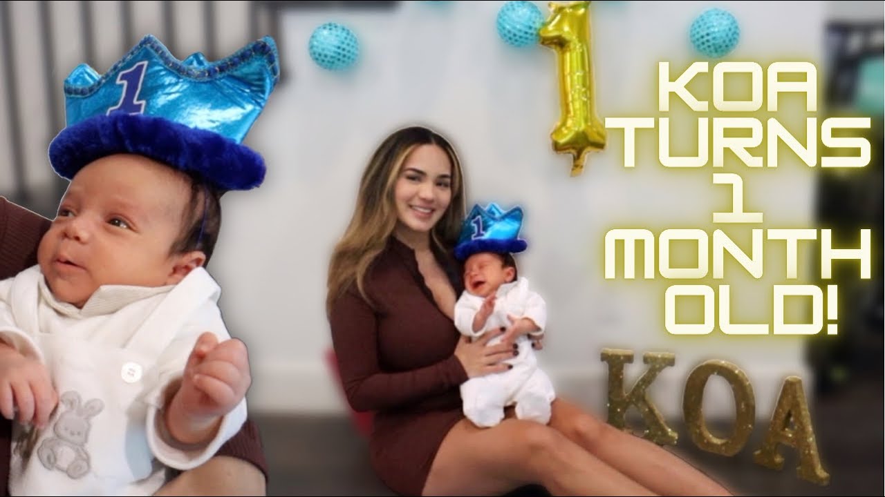 Celebrating Baby Koa's 1 Month! + Leaving Him For The First Time ...