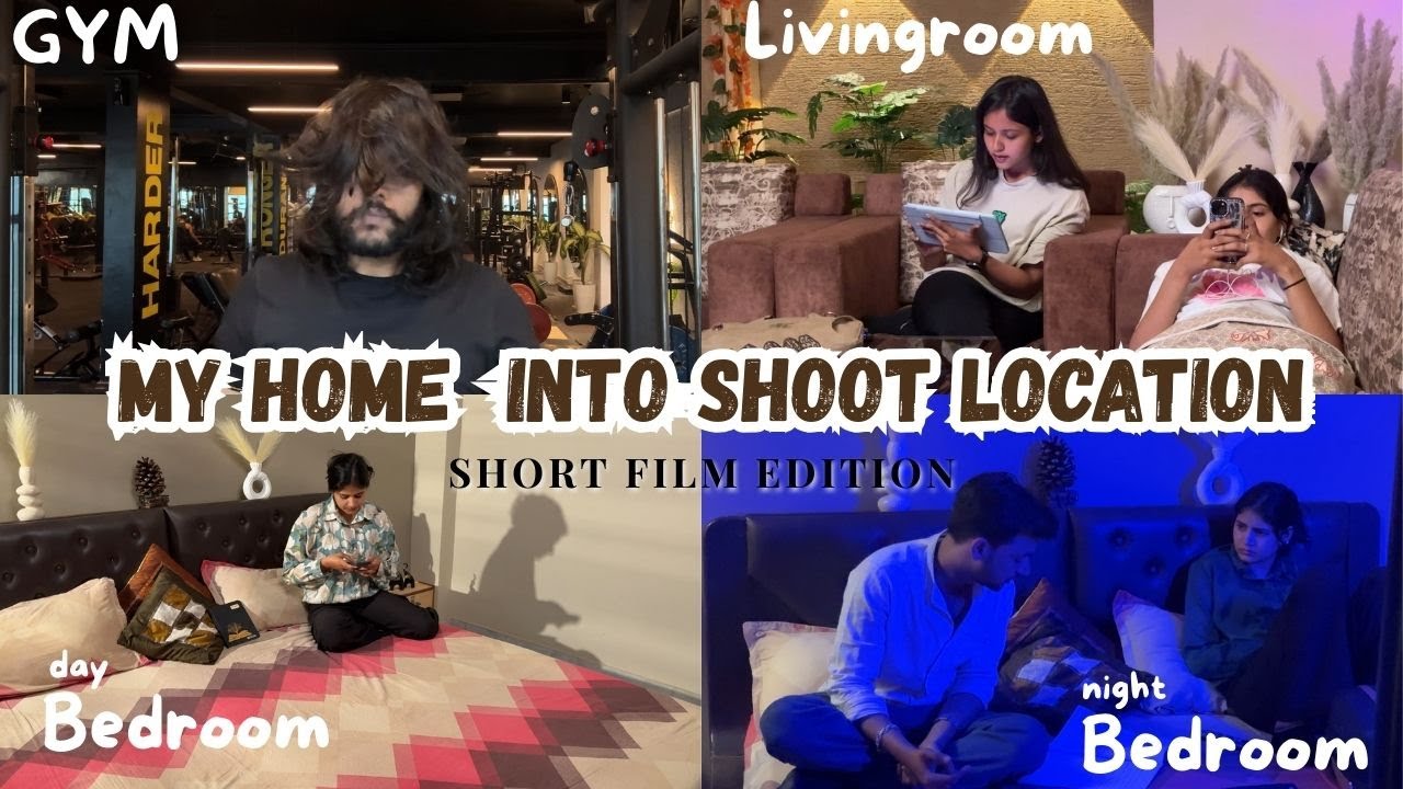 Short Film Shoot! Bicep & Tricep workout - "My House is Now a Movie Set ...