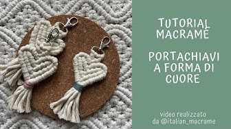 Tutorial decorazione macramè da appendere: il nodo pipa - easy macrame pattern: pipa knot - YouTube