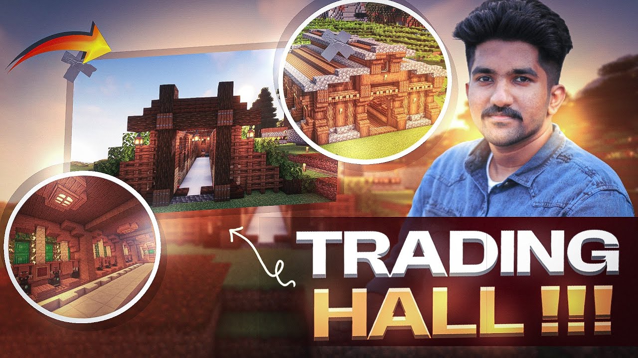Our FIRST TRADING HALL In Minecraft 😍 Minecraft Malayalam EP09 - YouTube