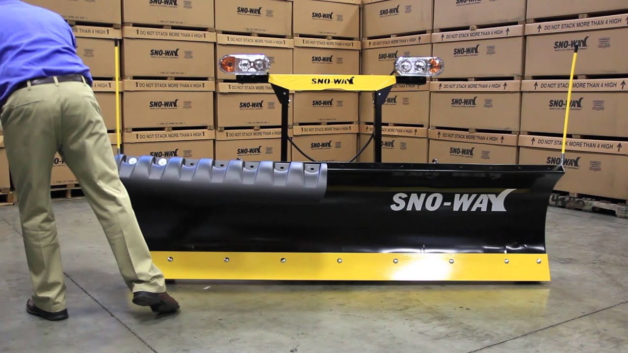 Sno-Way E-Z Fit Straight Blades Poly Snow Deflector - YouTube