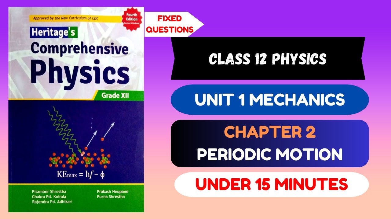 🔴 Master Class 12 Physics Periodic Motion Short Answer Questions | 🔴 ...