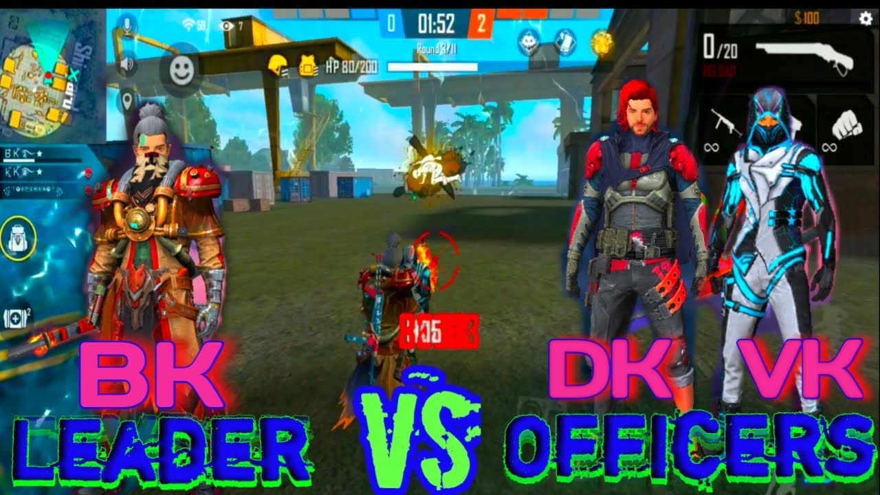 LEADER(BK) VS OFFICERS (DK,VK) just for fun😂 - YouTube