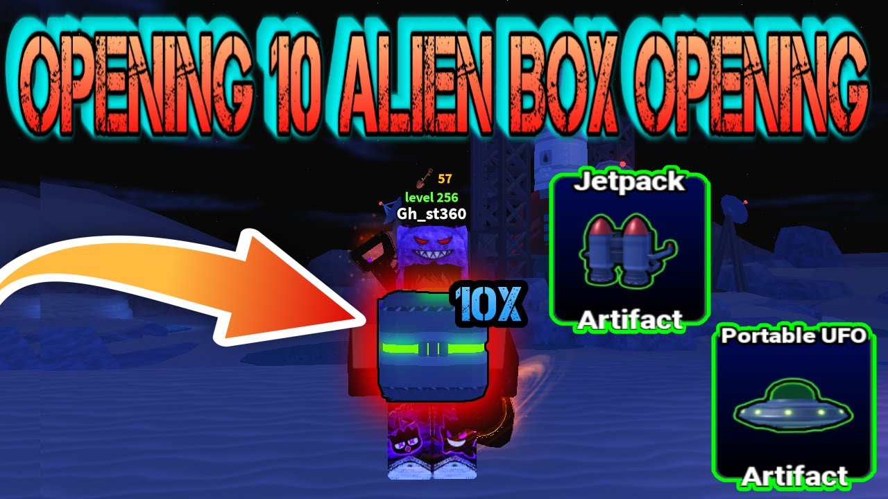 OPENING 10 ALIEN BOXES IN Roblox Dig It - YouTube
