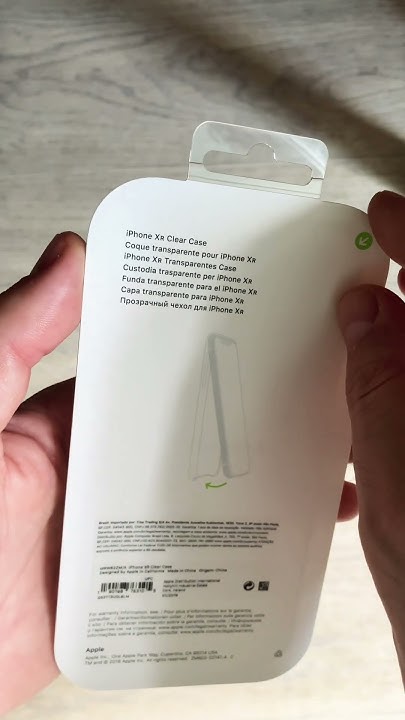 Unboxing iPhone Xr Clear Case MRW62ZM/A - YouTube