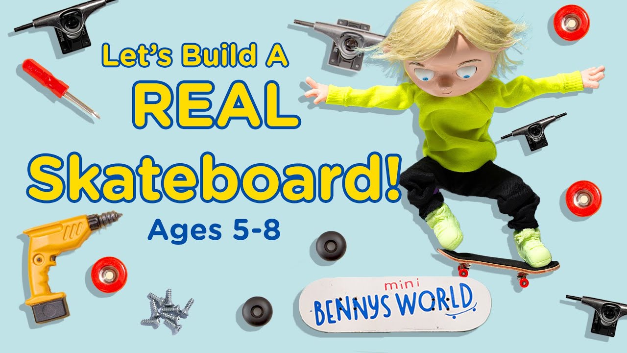 Kids Skateboard Assembly Kids Video | Benny's Mini World Kids | Quality ...