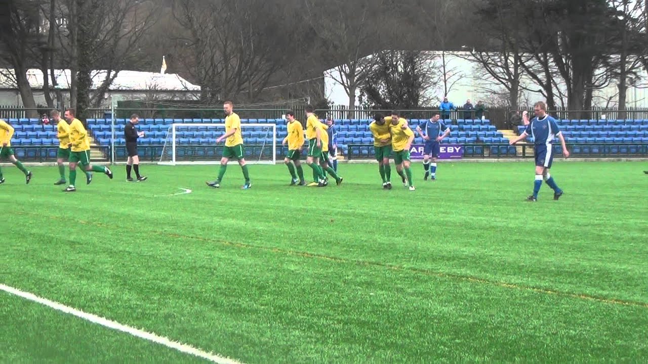 Brian Crellin scores for St Mary's v St George's (1-0) FA Cup final 1 ...