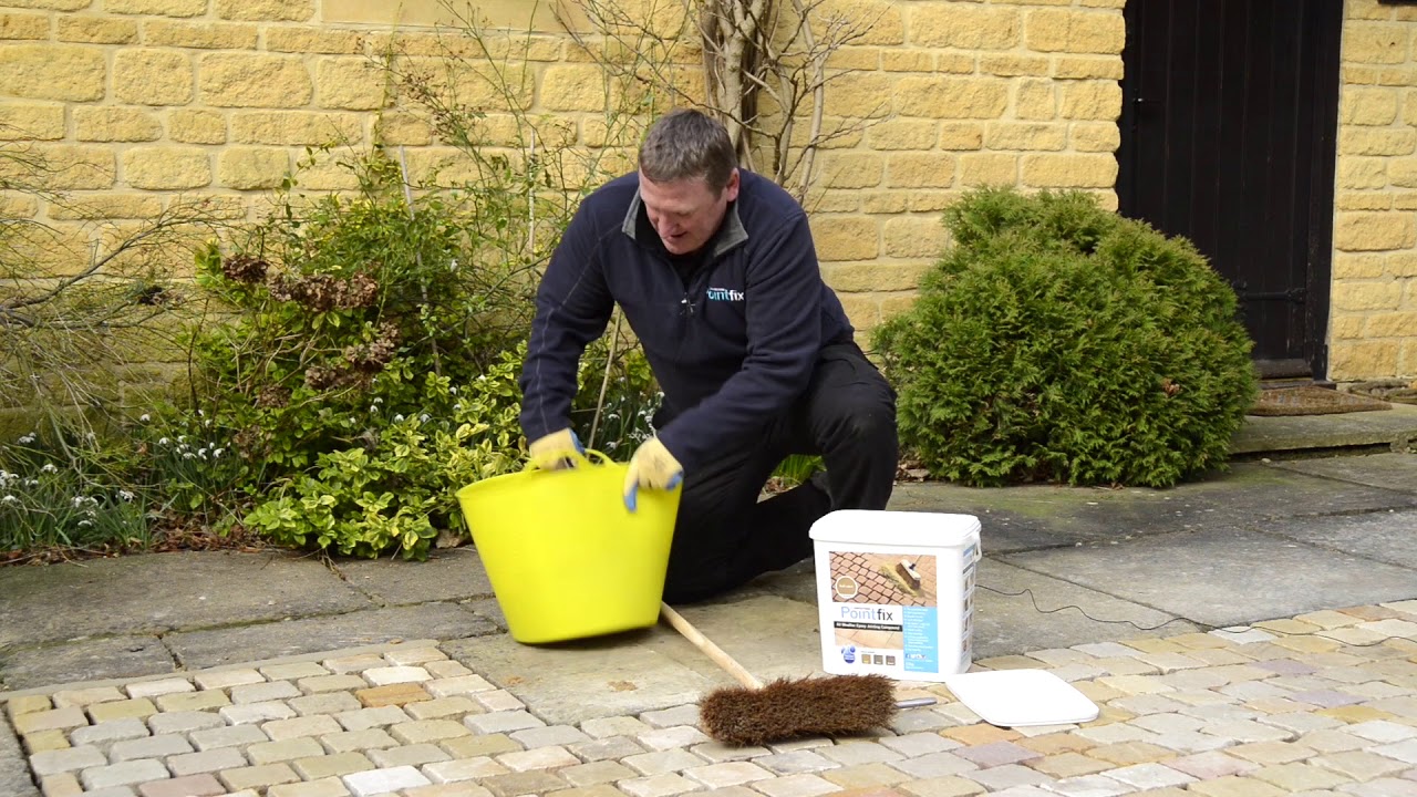 Pavestone Pointfix Jointing compound - How to install - YouTube