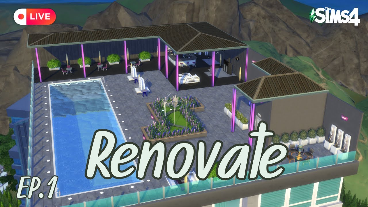 LIVE! Stargazer Lounge Renovation | The Sims 4 - YouTube