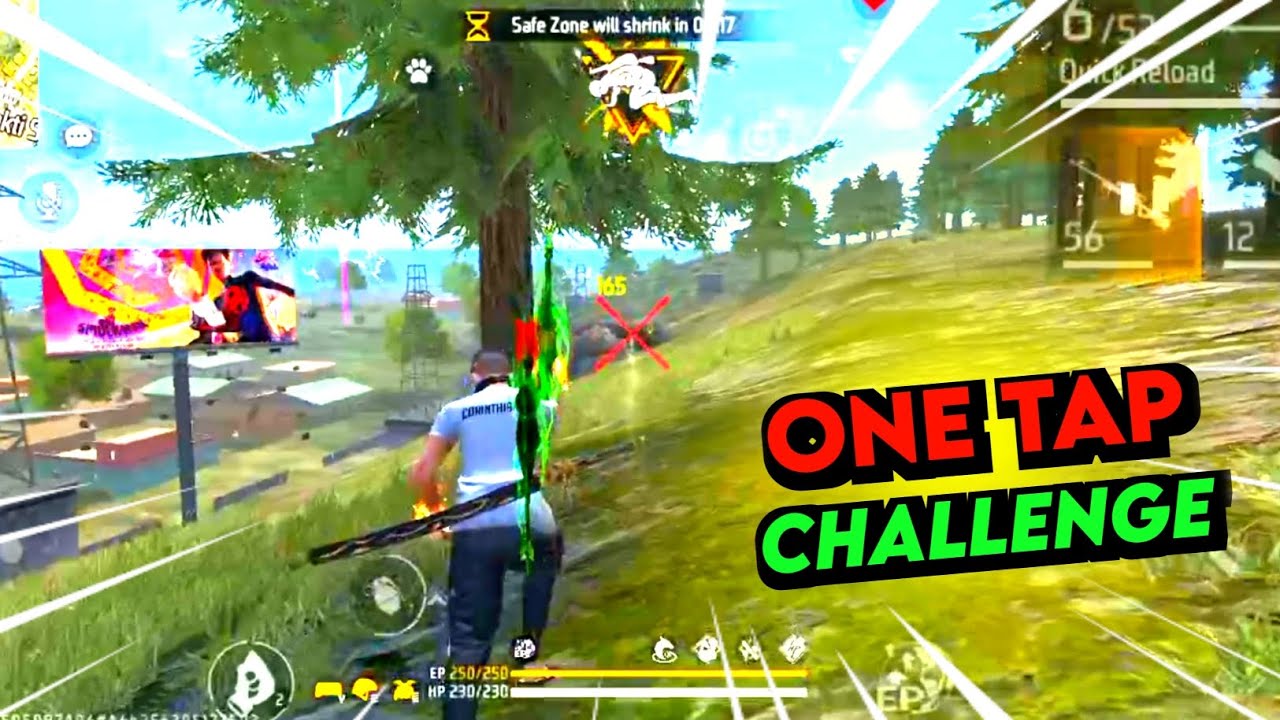 One Tap Challenge Gameplay | Full Rush Gameplay ⚡️ Best Custom Hud ...