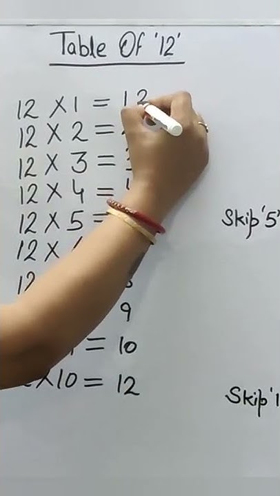 Table of 12 #tables #mathstricks #easymaths amazing Maths tricks #shorts #tricks #maths - YouTube