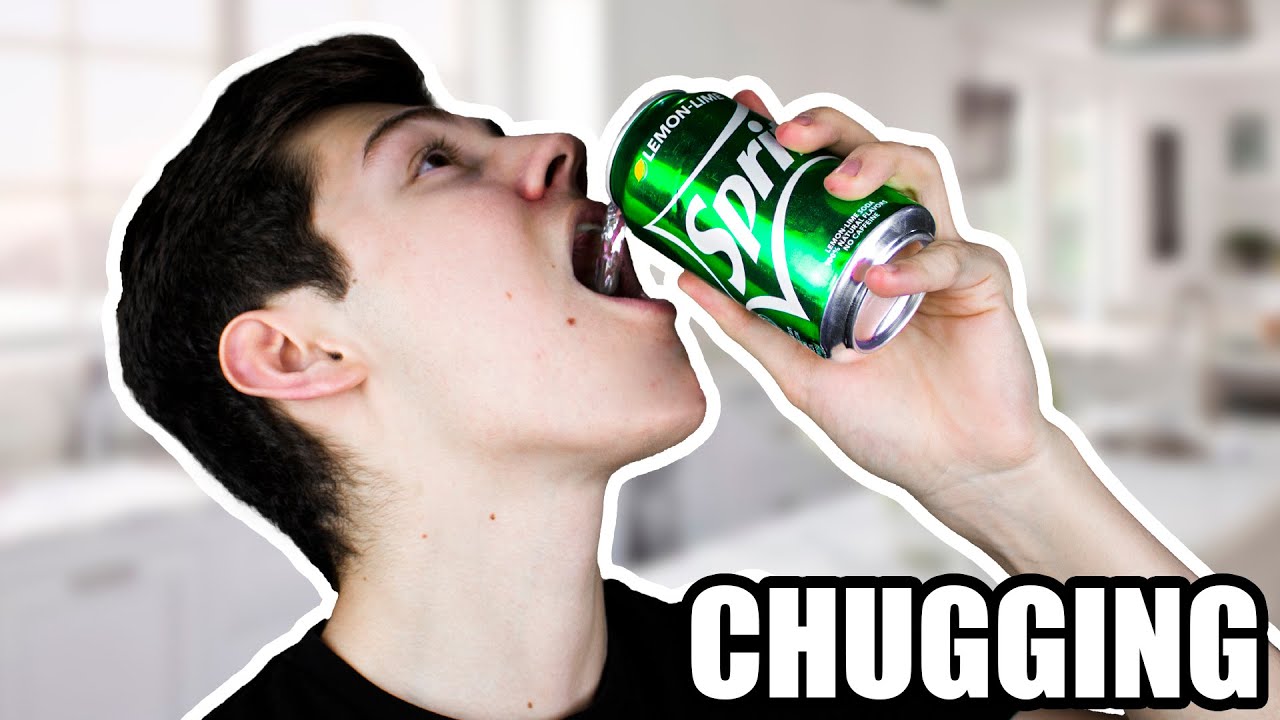 How Hard is it to Chug a Sprite?! (Challenge) - YouTube