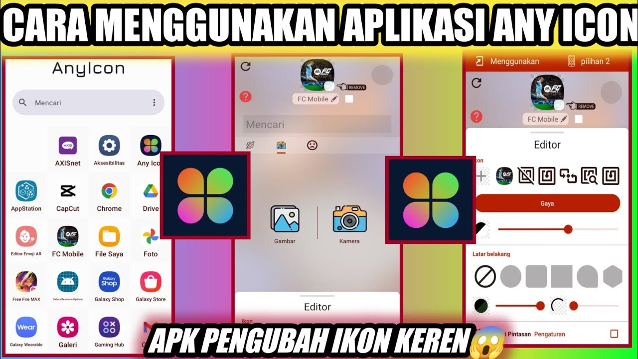 Cara Menggunakan Aplikasi Any Icon || Cara Pakai Aplikasi Pengubah Ikon ...