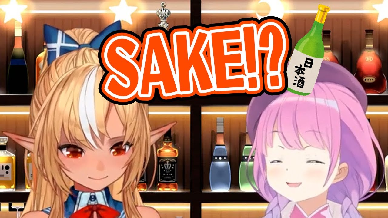 Flare is surprised that Luna drinks DOBUROKU (SAKE)【Hololive/Apr 22 ...