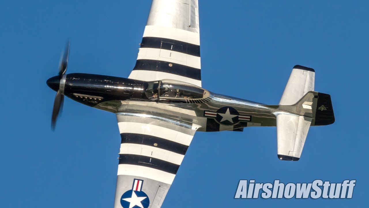 P-51 Mustang "Quicksilver" - No Music/Narration!- EAA AirVenture ...