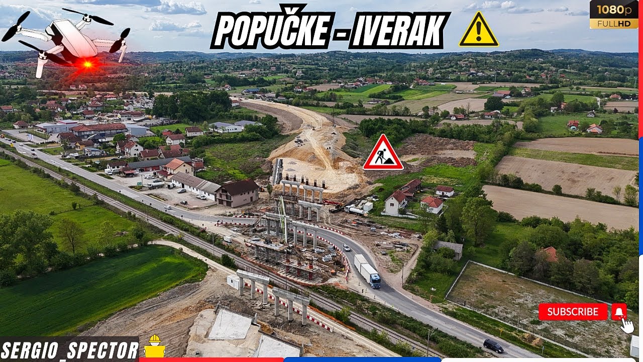 Brza Saobraćajnica LAJKOVAC - IVERAK (Valjevo), Popučke radovi dronom # ...