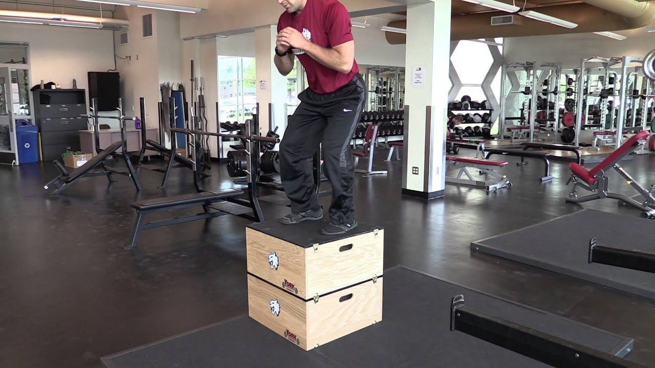 Box Jump With Step Off Landing - YouTube