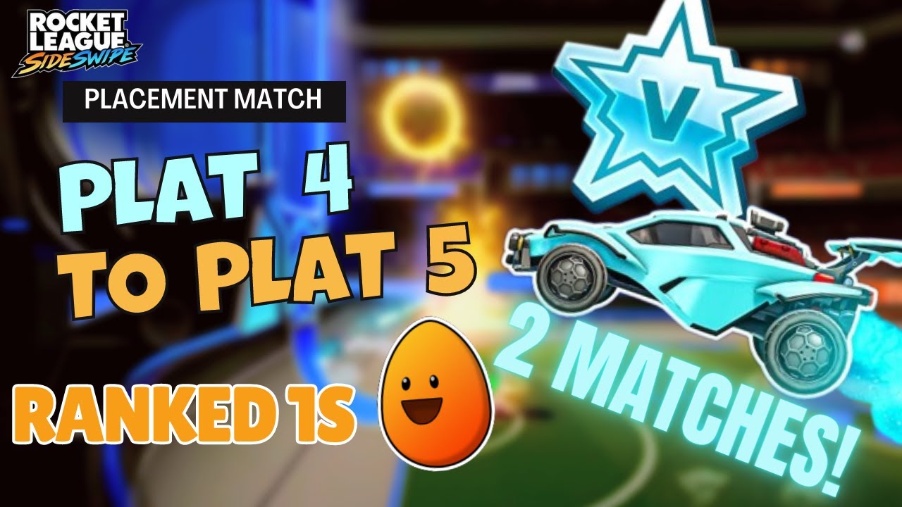 Platinum 4 to Platinum 5 Match | RL Sideswipe S9 | Ranked 1s - YouTube