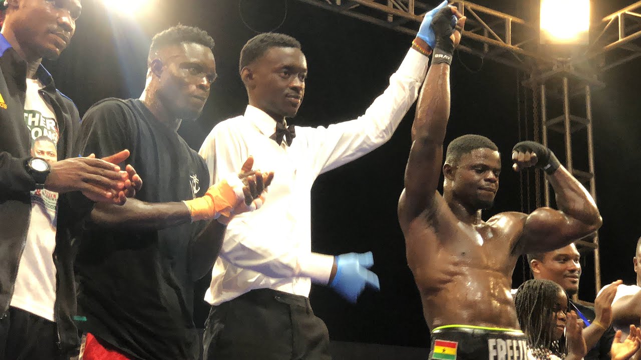 Freezy Macbones R.2 Knockout win • Seth Gyimah vs Gabriel Adoku Full ...