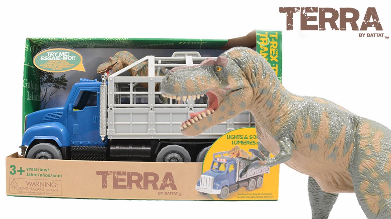 T-Rex Transport | Terra by Battat | Dinosaur Transporter Toy REVIEW ...