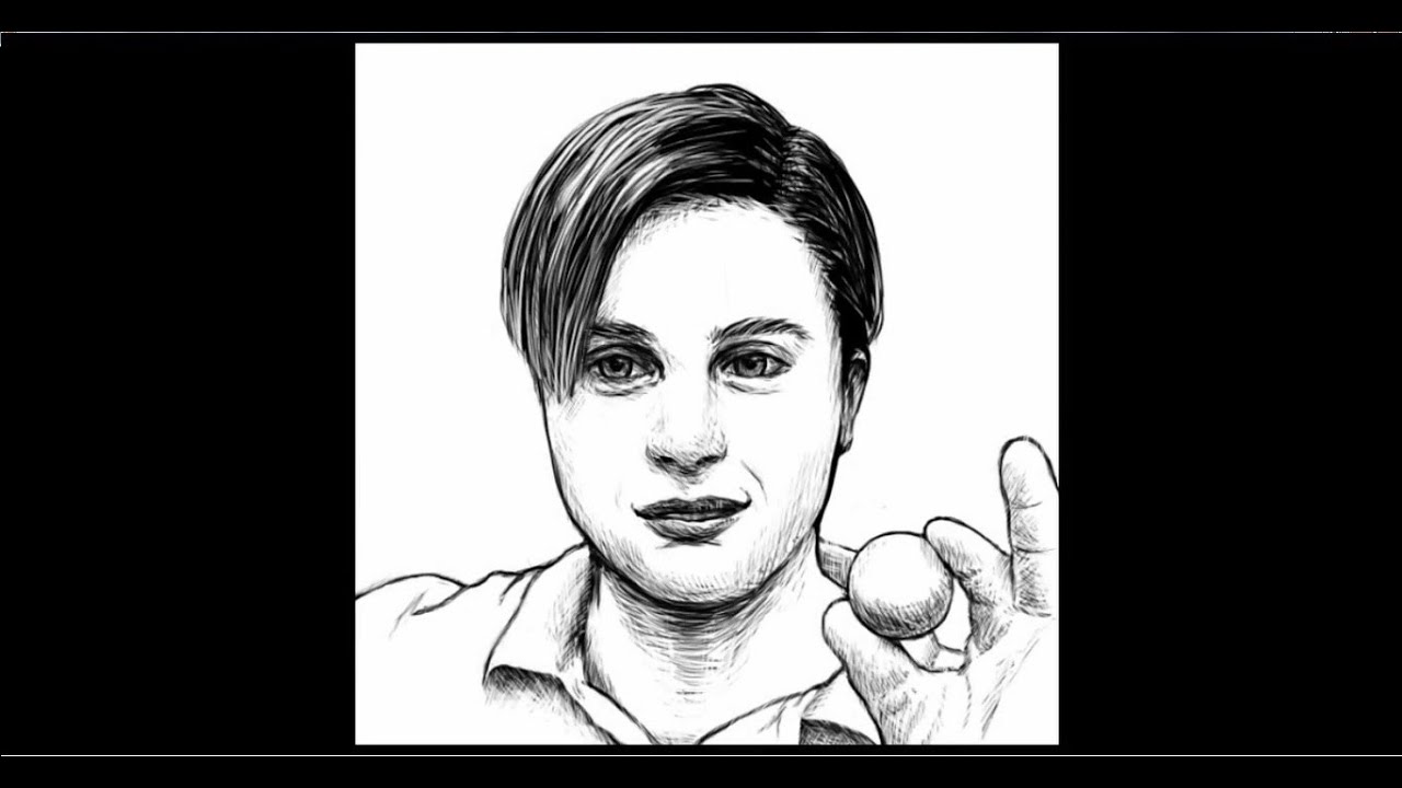 Drawing Michael Pitt (Paul from Funny Games) マイケル・ピットを描いてみた - YouTube