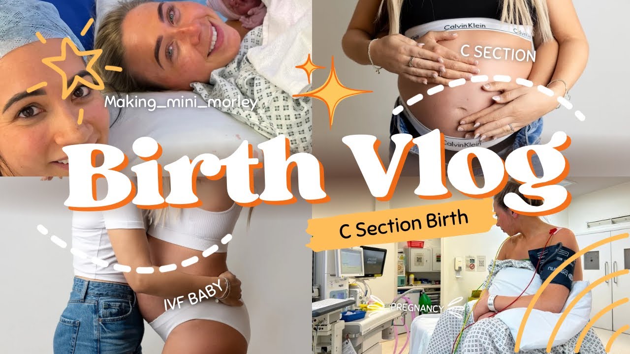 BIRTH VLOG // RAW C SECTION VLOG // IVF BABY // PREGNANCY // POSITIVE ...