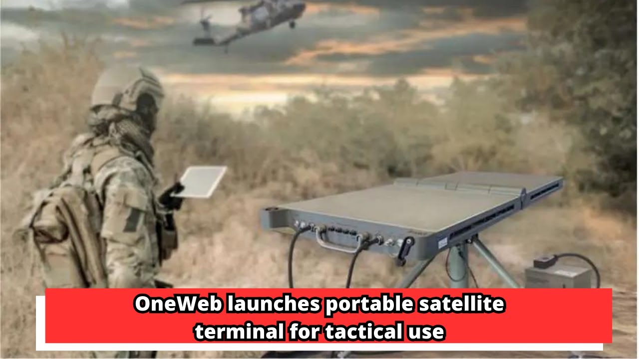 OneWeb launches portable satellite terminal for tactical use - YouTube