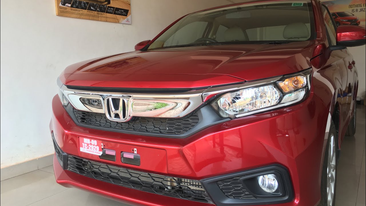 New Honda Amaze 2018 | Radiant Red | Walkaround | Specification ...