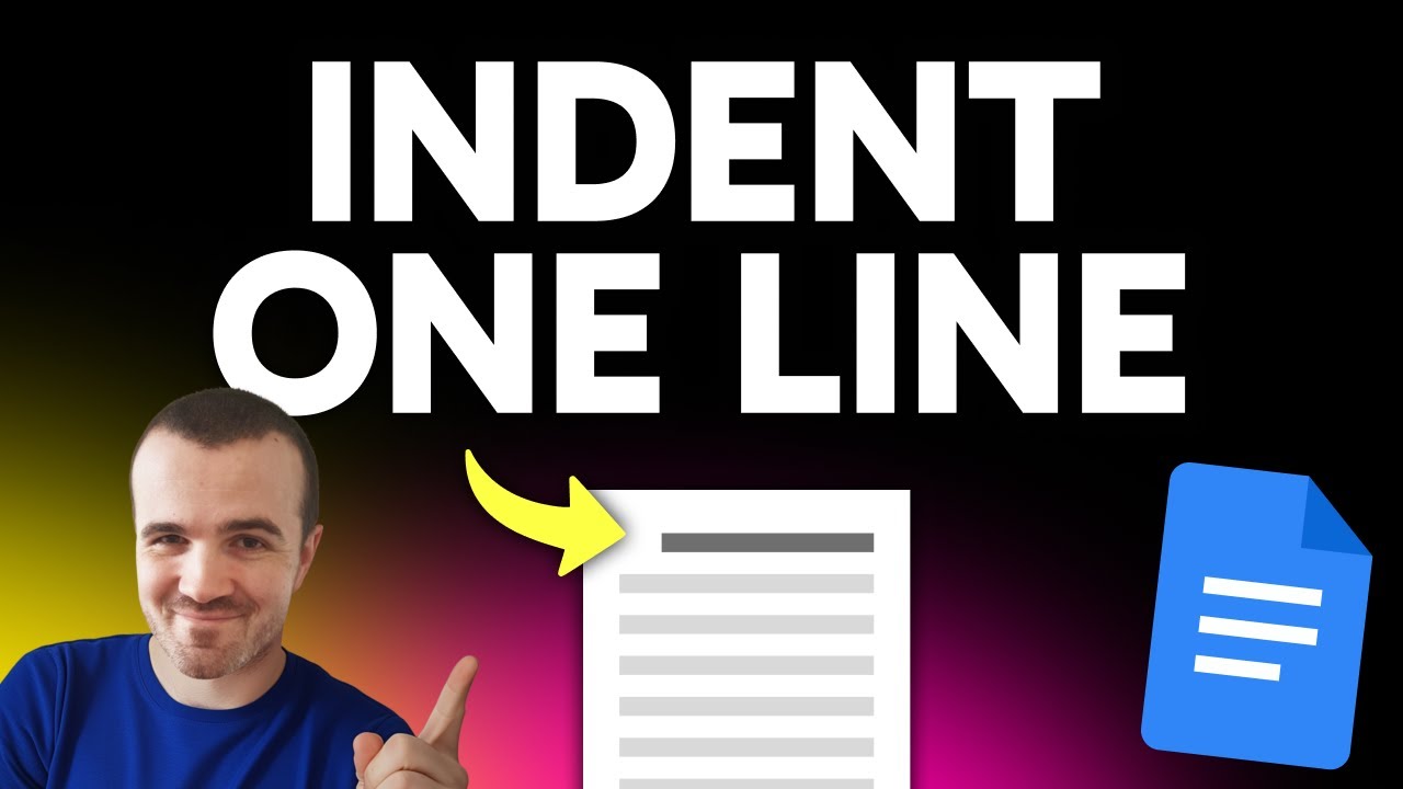 How to Indent One Line in Google Docs (Step by Step) - YouTube