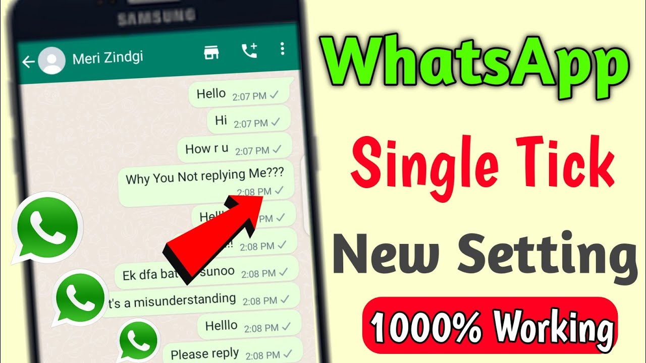 How To Show Single Tick On WhatsApp !! How To Show Offline On WhatsApp ...
