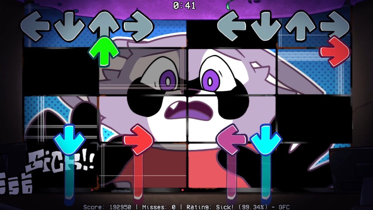 FNF VS Rambley, Indigo Park & Lyrics - PARKPASS - YouTube