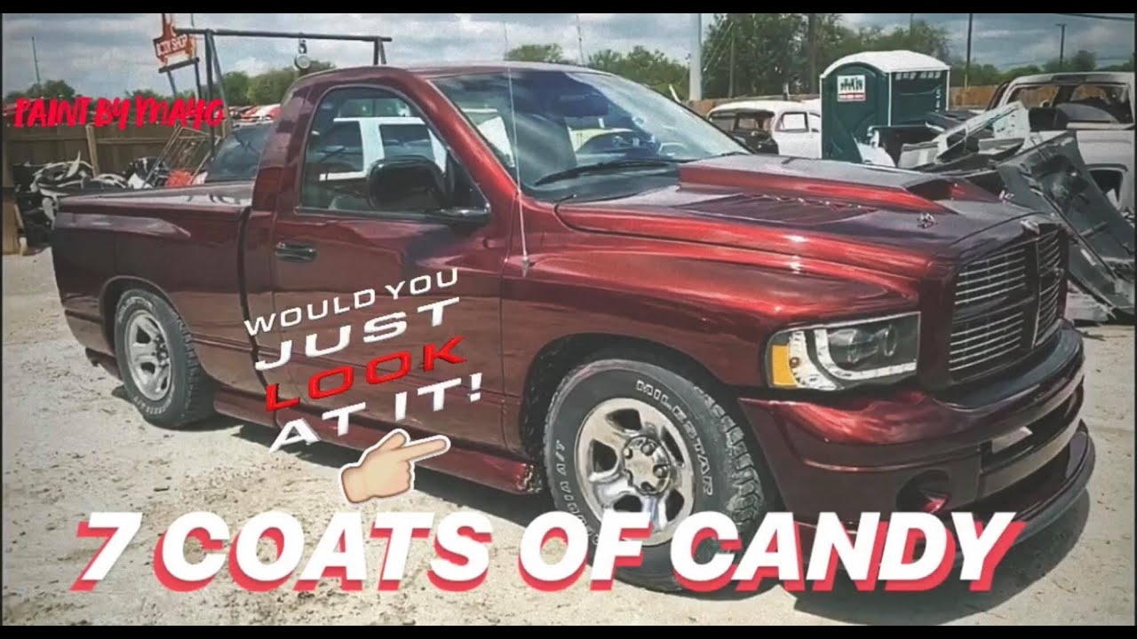 Dodge Ram Before and After Transformation Candy Paint [PAINT BY MAYO ...