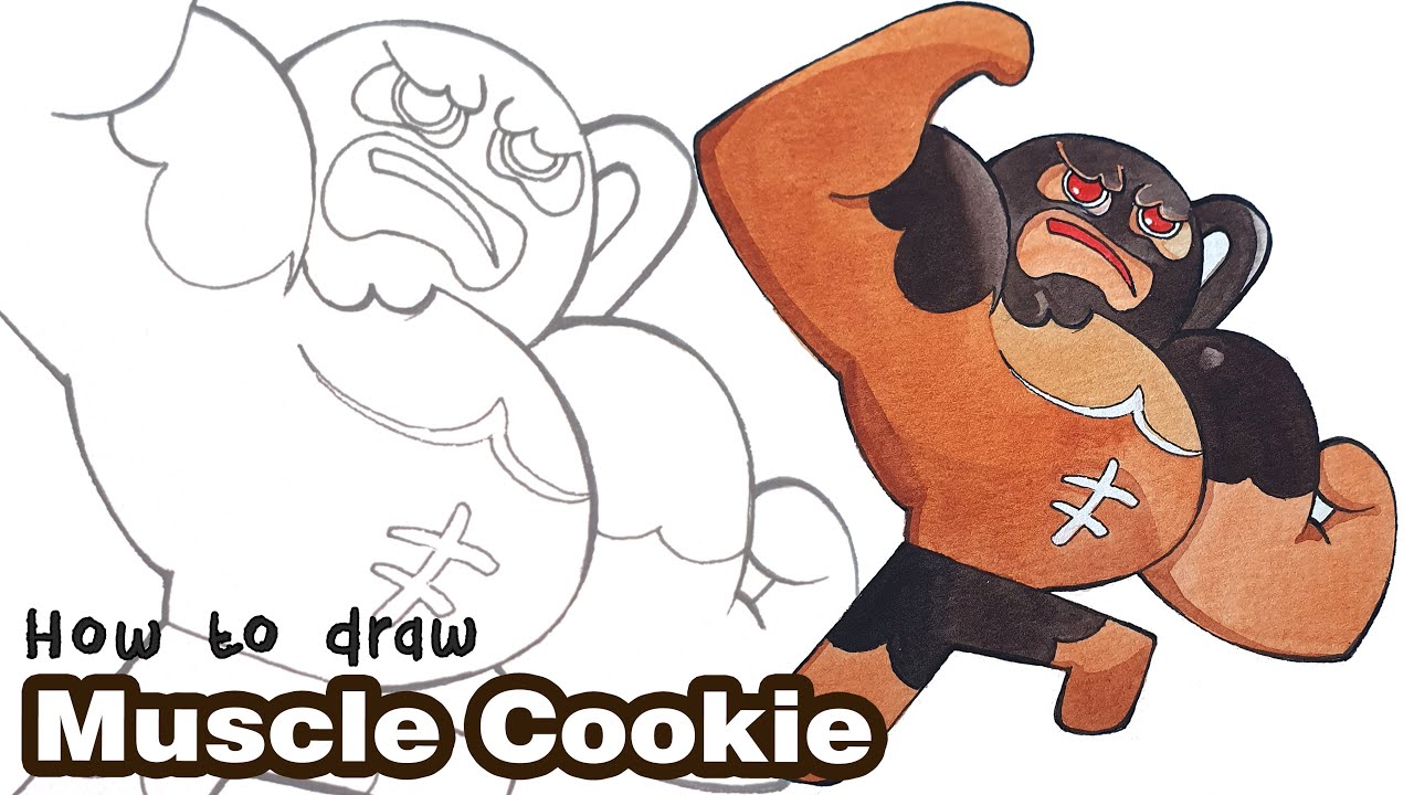 How to draw Muscle Cookie | Cookie Run Kingdom - YouTube