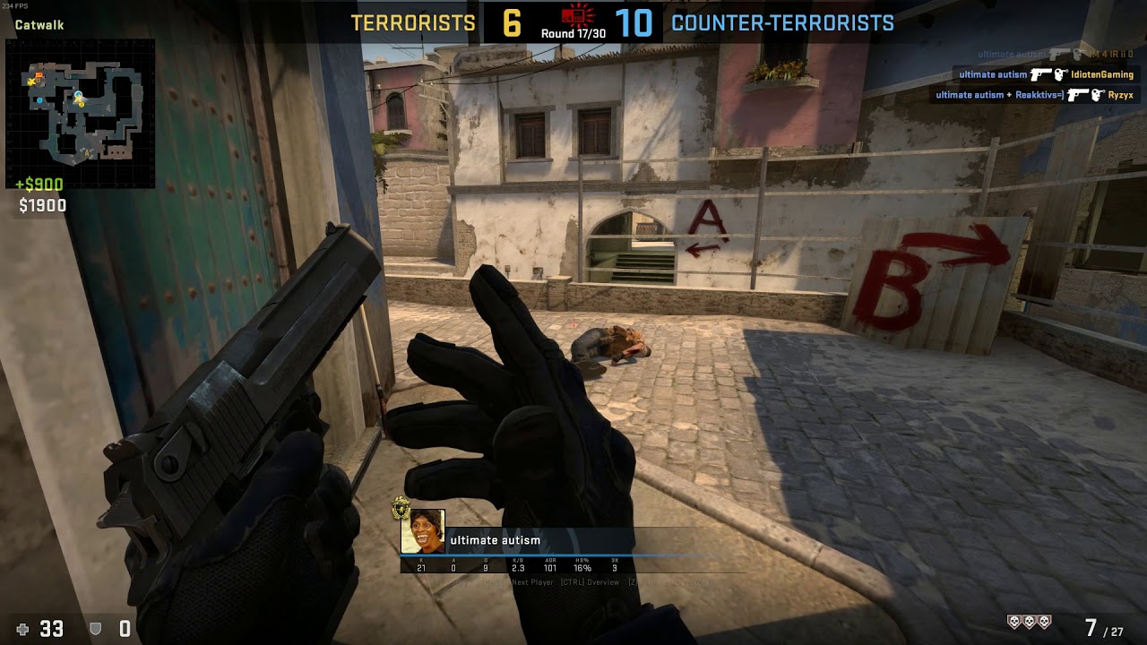 Counter-strike Global Offensive | 4k Deagle Headshot Ace - YouTube