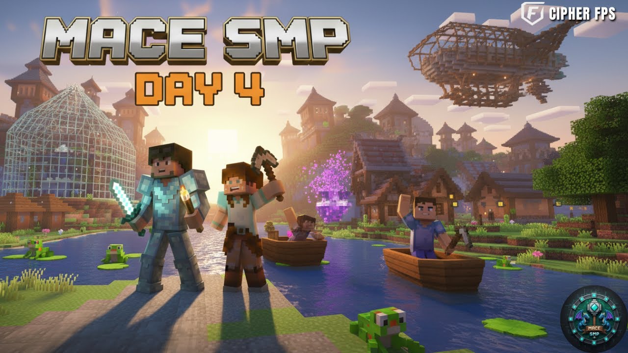 MACE SMP - Armor Enchantment & Nether Exploration[S-01 E-04] - YouTube