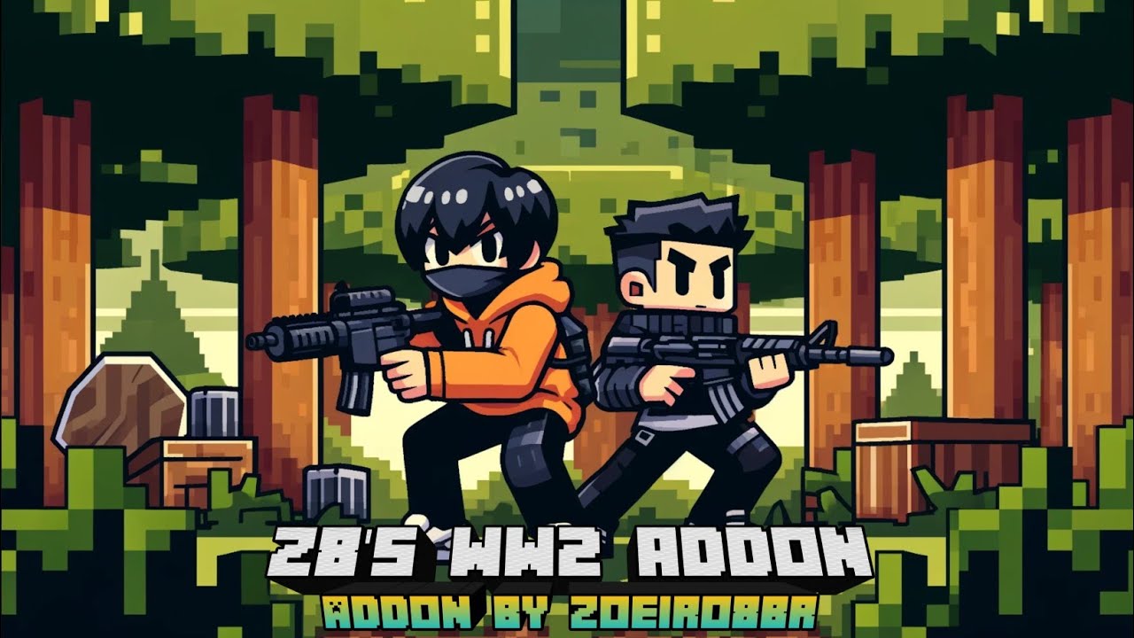 WW2 Gun Mod MCPE - [2D] Z8's WW2 Addon | Minecraft Pe Mod and Addon ...