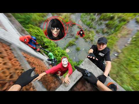 Team Spider-Man and Police Rescue a Villain from Demonic Serbian Dancing Lady ( Action POV )