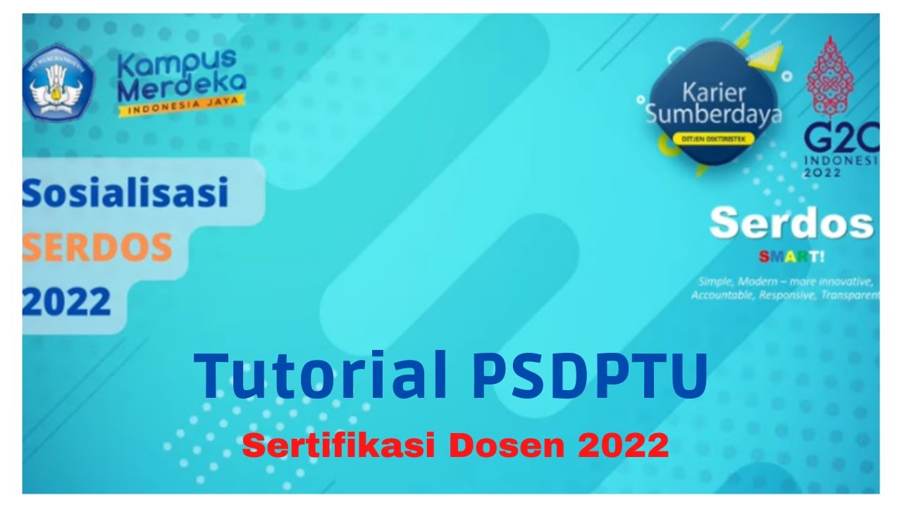 Sertifikasi Dosen 2022 – Tutorial PSDPTU - YouTube